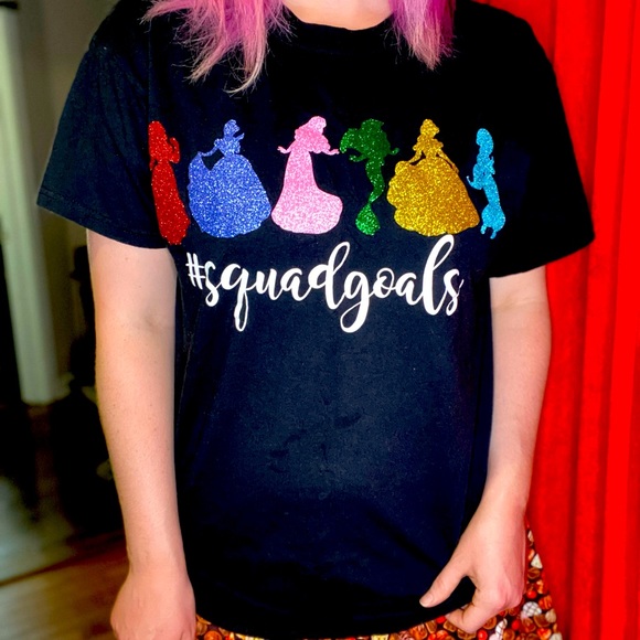 Disney | Tops | Custom Disney Princess Squad Goals Tshirt | Poshmark